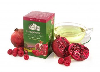 Raspberry & Pomegranate Green Tea 20 Teabags – AHMADTEA.COM.AU